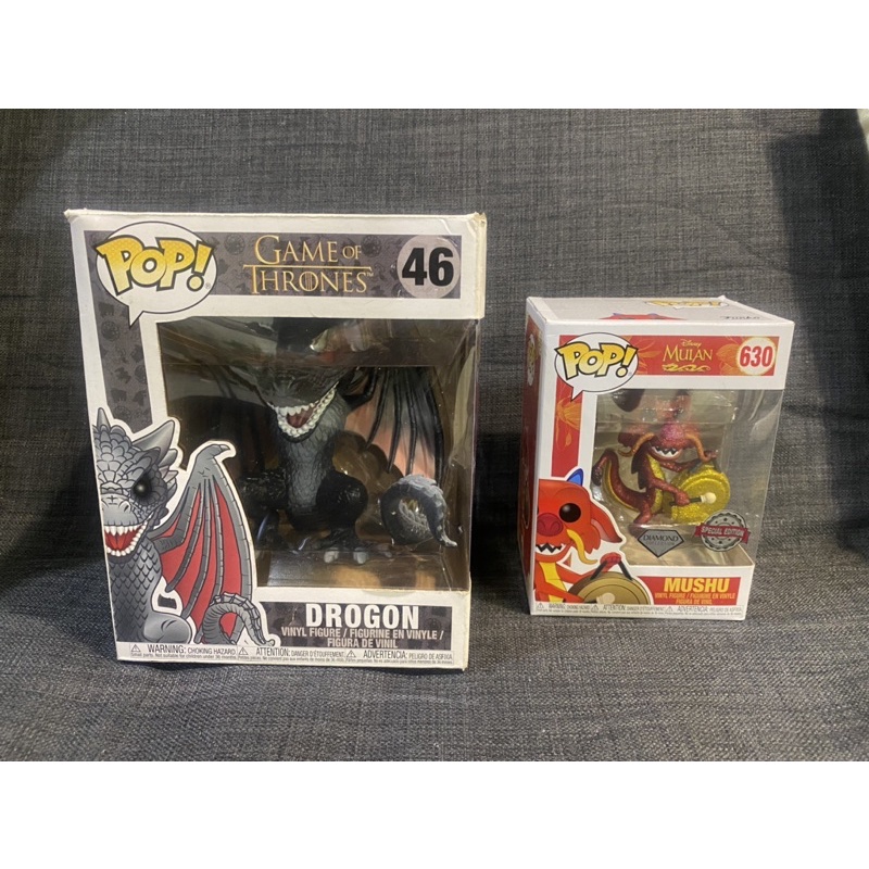 代理版 Funko POP #46 GAME OF THRONES 冰與火之歌 HBO 6吋 DROGON 卓耿 巨龍 | 蝦皮購物
