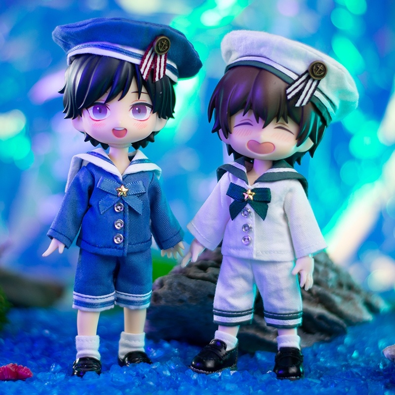 (現貨)【風閣】海軍風純色水手服套裝- ob11/黏土人/gcs/ymy/12分娃娃衣/套裝/ob11套裝/海軍風/水手 | 蝦皮購物