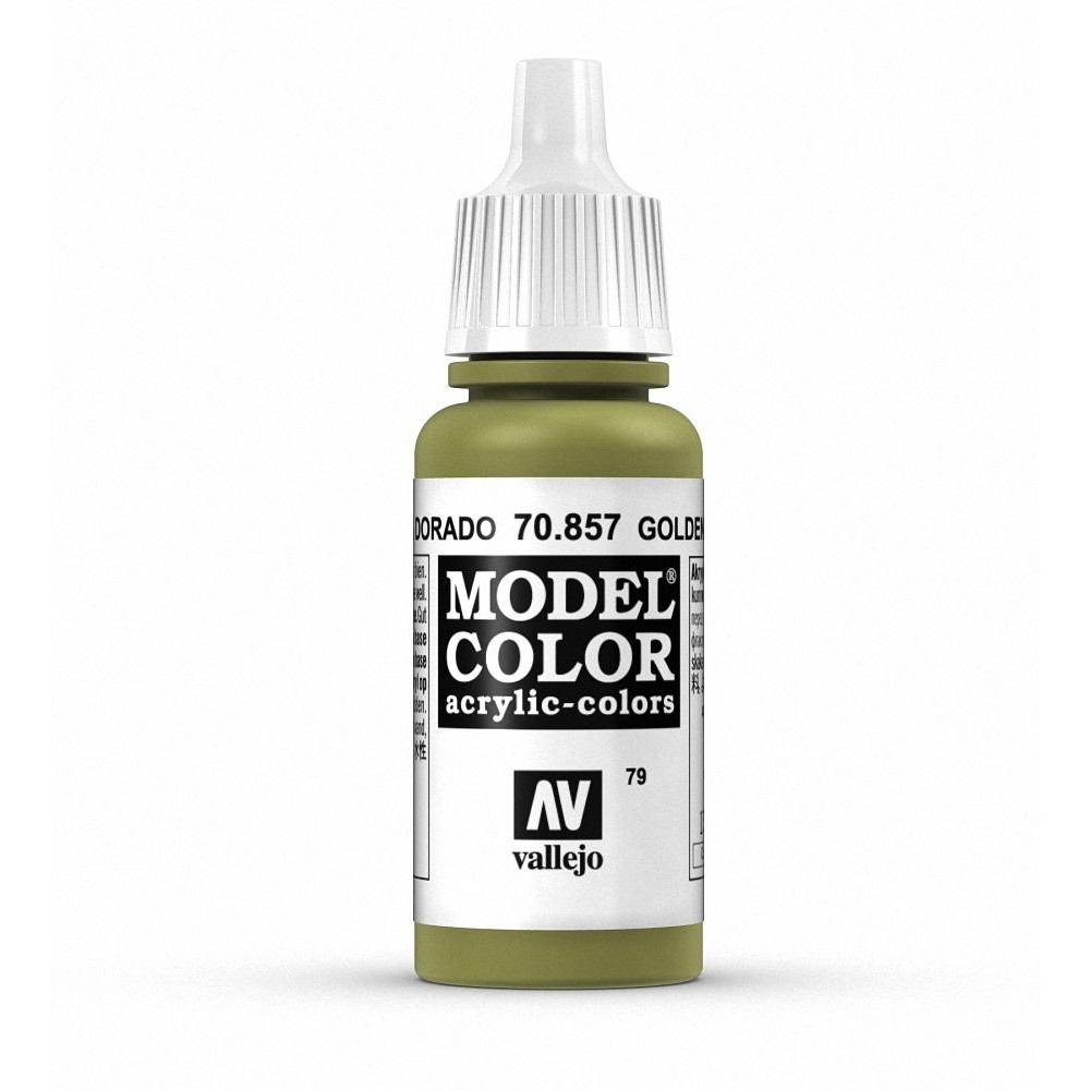 Acrylicos Vallejo 模型色彩 Model Color 079 70857 金黃橄欖色 17ml | 蝦皮購物