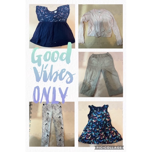 GAP 4T 福袋組_上衣2件 薄外套一件 長褲一件 再加無牌偏厚長褲 共五件 | 蝦皮購物