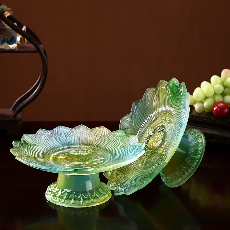 as86 供盤 家用 供奉拜神供佛用品琉璃蓮花供果盤佛前供果果盤上供貢盤 | 蝦皮購物