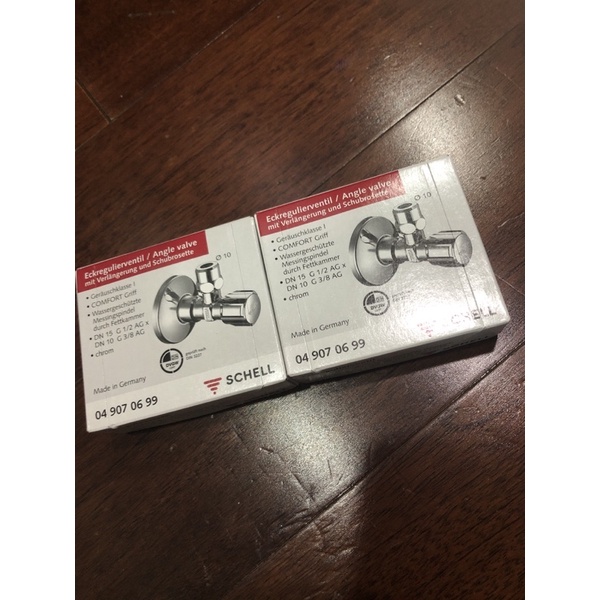 [裝修多買的，全新出售] 德國 Schell 049070699 凡爾 三角凡爾 反爾 衛浴 衛浴設備 浴室零件 | 蝦皮購物