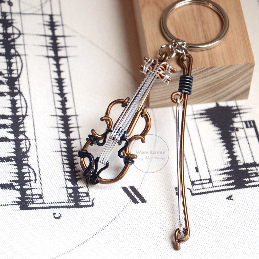 Violin for Wire Lover Art studio 鋁線樂器立體小提琴 Violin | 蝦皮購物