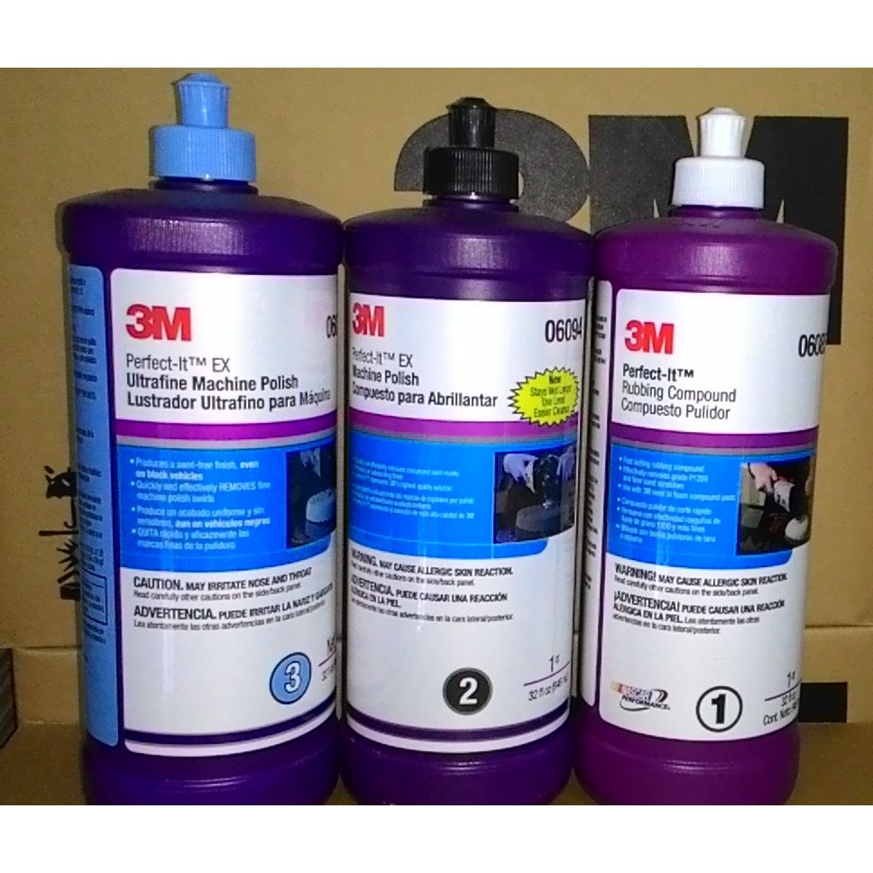 ＜3M小屋 3M6085+6094+6068拋光除紋蠟 除漆面瑕疵 砂紙痕 漆面垂流、魚 眼、橘皮 | 蝦皮購物