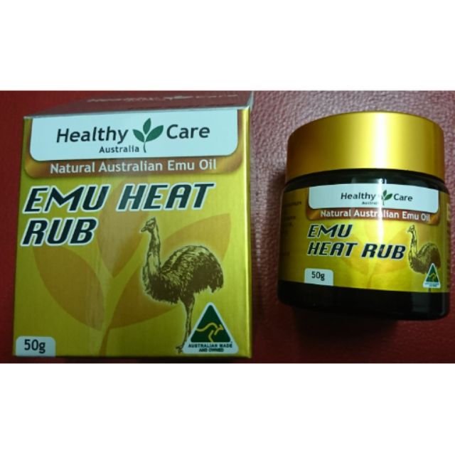💖澳洲全新現貨💖Healthy Care Emu Heat Rub 鴯鶓油萬用膏50g | 蝦皮購物