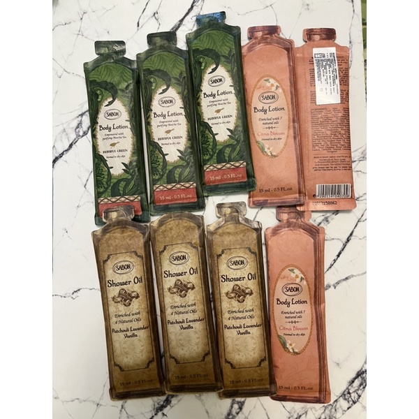 Sabon二合一臉部純淨磨砂膏4ml/綠意叢林身體乳/經典茉莉花語沐浴油/天竺葵死海鹽頭皮綠玫瑰經典身體磨砂膏15g | 蝦皮購物
