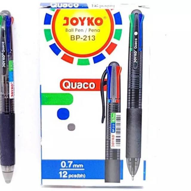 Joyko QUACO PEN 紙漿 4 色 BP 213 0.7MM | 蝦皮購物