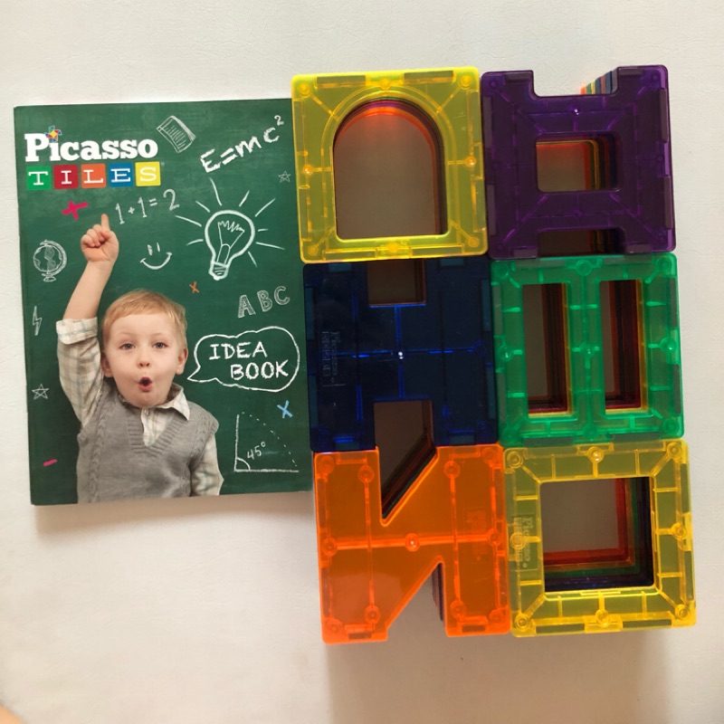 轉賣 美國畢卡索Picasso Tiles PT42 3D立體益智磁性積木42片 | 蝦皮購物