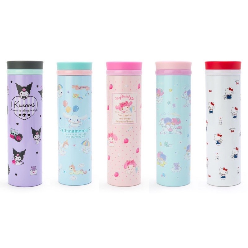 三麗鷗系列旋轉蓋不鏽鋼保溫瓶（5款）Hello Kitty 美樂蒂 雙子星 酷洛米 保冷 460ml 水壺 水瓶 | 蝦皮購物