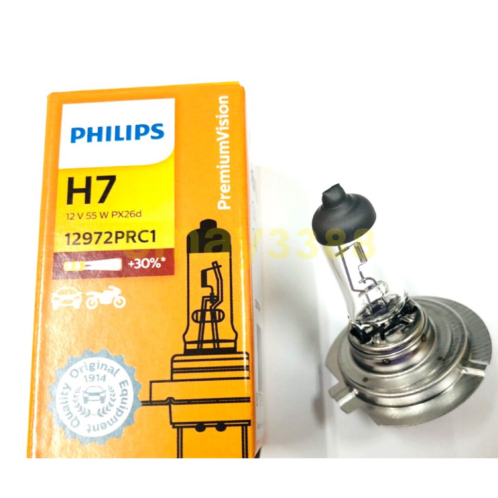 飛利浦 PHILPS H7 加亮 30%12V 55W PX26d 12972PRC1 石英燈泡 正公司貨 | 蝦皮購物