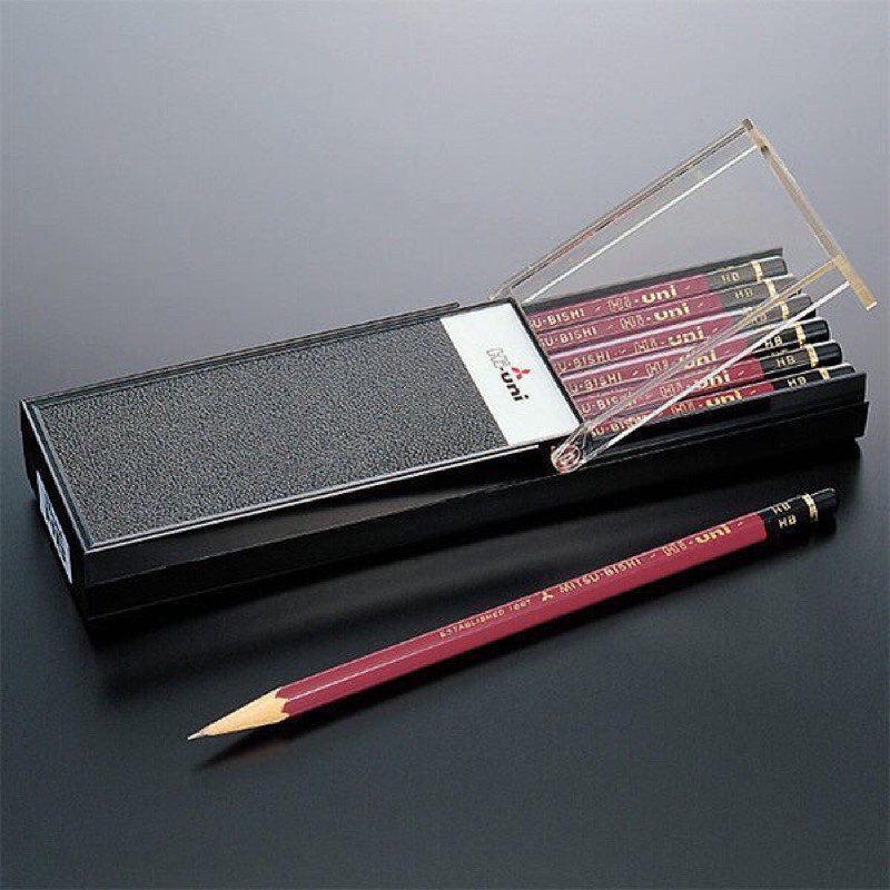 小步媽咪日本直送~日本製MITSUBISHI三菱鉛筆Hi-uni頂級六角6B、4B、2B、B、HB、F鉛筆(現貨到) | 蝦皮購物