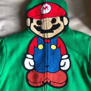 保證正品 A bathing Ape Bape MARIO 馬力歐 帽夾 連帽外套 日本製 | 蝦皮購物