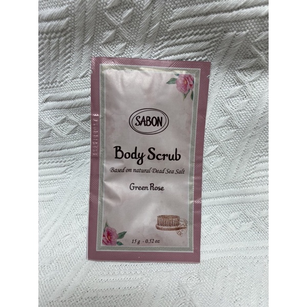 SABON 以色列綠玫瑰浴鹽15g試用包 | 蝦皮購物