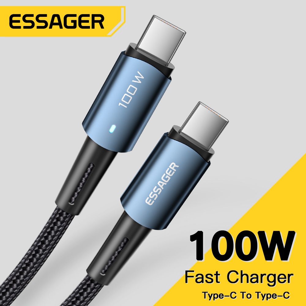 Essager Type-C 快速充電電纜 PD100W 60W 適用於小米三星手機 Android 快速充電電纜 | 蝦皮購物