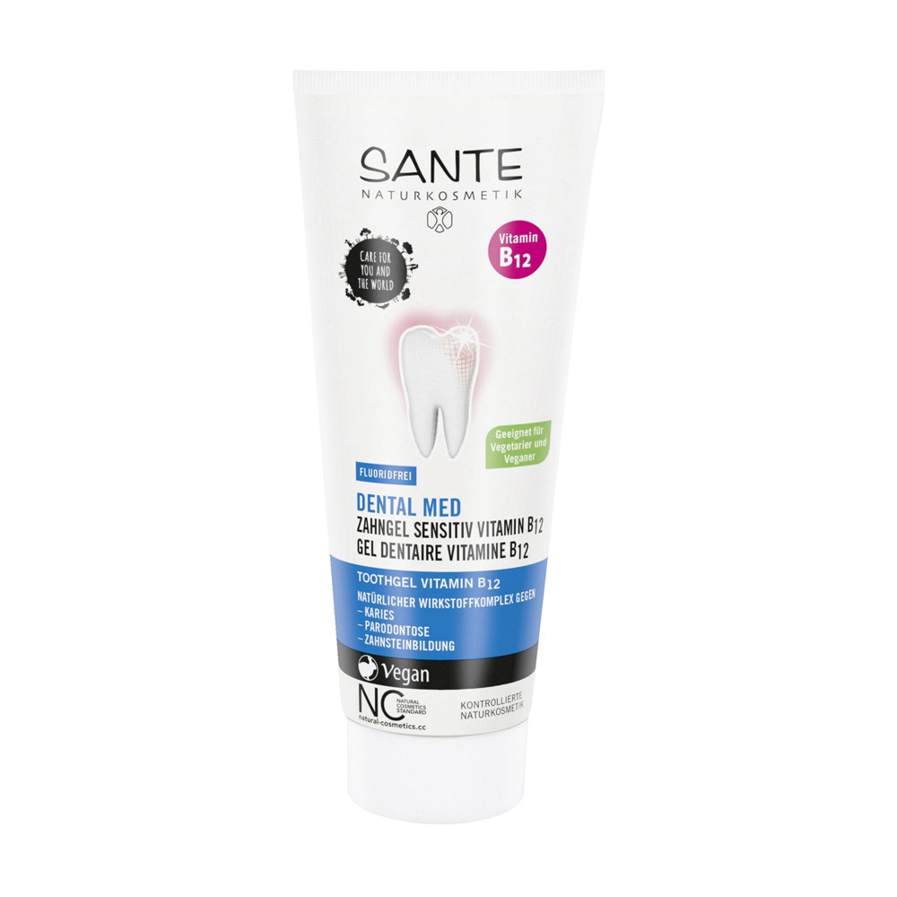 德國 Sante 沙達 維他命B12牙膏 (不含氟) 75ml (SA3671) | 蝦皮購物