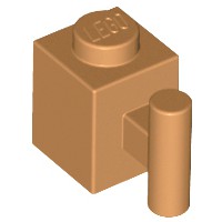 樂高 LEGO 中 牛軋糖色 1x1 基本磚 握把 2921 6102959 Nougat Brick Handle | 蝦皮購物