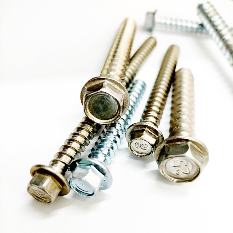 {singcoco}10支 不銹鋼 白鐵 水泥釘 藍波釘 鋁門釘 六角水泥釘 水泥螺絲 大頭壁釘 鑽兼鎖 | 蝦皮購物