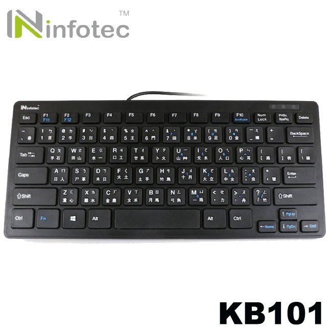 【3CTOWN】含稅開發票 infotec INF-KB101 KB101 超薄型迷你巧克力鍵盤 78key | 蝦皮購物