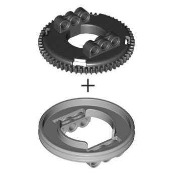 LEGO 6109283 18938 + 6109285 18939 旋轉 底座 60齒 齒輪盤 大底座 | 蝦皮購物