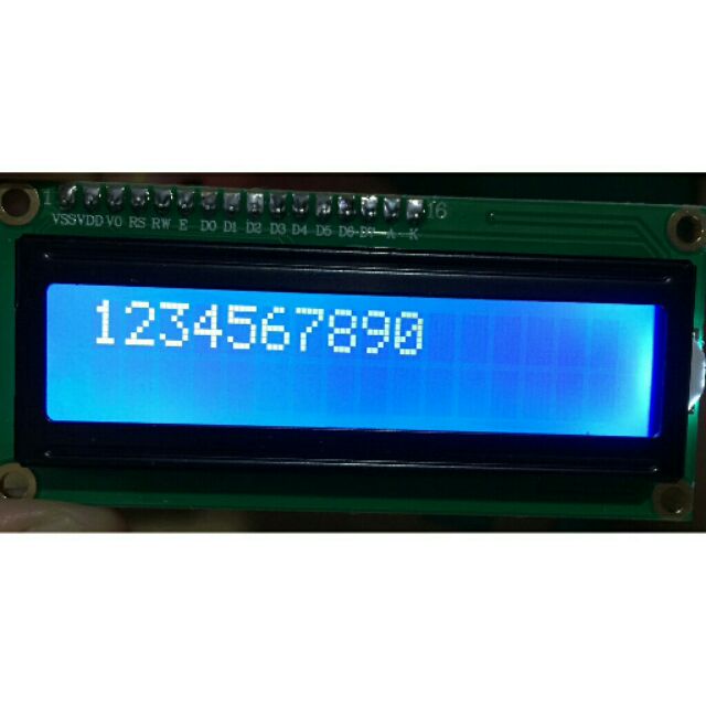 LCD 1602 5V LCM IIC I2C 16*2 藍屏 液晶模組 Arduino 藍底白字 | 蝦皮購物