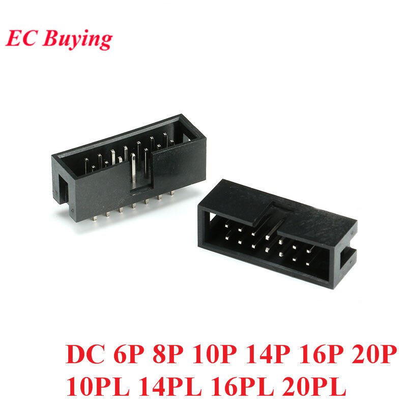 10pcs DC3 6P 8P 10P 14P 16P 20P 排針連接器 ISP 公頭雙間距直 IDC JTAG re | 蝦皮購物