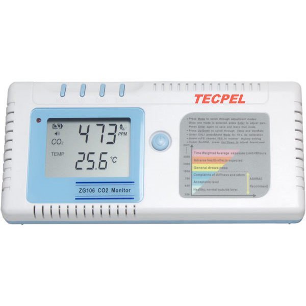 泰菱電子>>ZG-106 二氧化碳偵測器 CO2偵測器｜居家安全 CO2濃度 空氣偵測 NDIR新技術 | 蝦皮購物