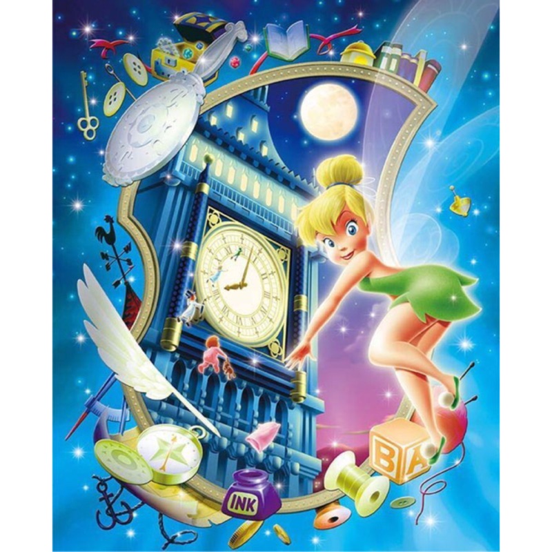 日本 迪士尼 夜光 拼圖 公主 小仙子 小飛俠 twinkle bell 奇妙仙子 叮噹 小叮鈴 | 蝦皮購物