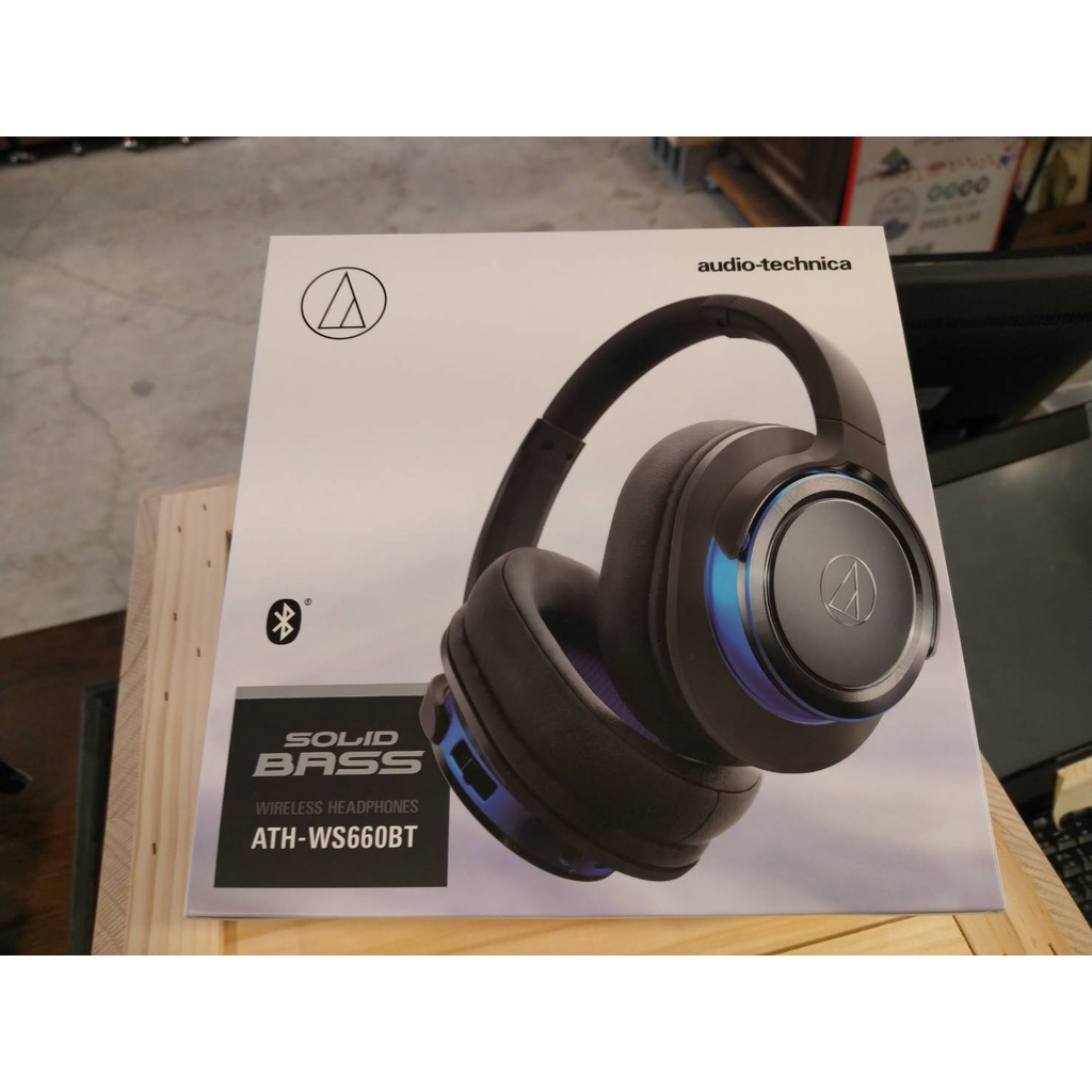 【展示機出清】鐵三角 ATH-WS660BT 藍牙耳罩式無線耳機 低使用率 功能正常 完整盒裝 重低音 可通話 可有線 | 蝦皮購物