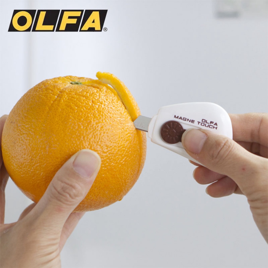 [居家良伴x人生必備]日本ｵﾙﾊｧOLFA TOUCH KNIFE磁石附安全刀。磁石內附+自動回彈型+水洗OK好安心 | 蝦皮購物