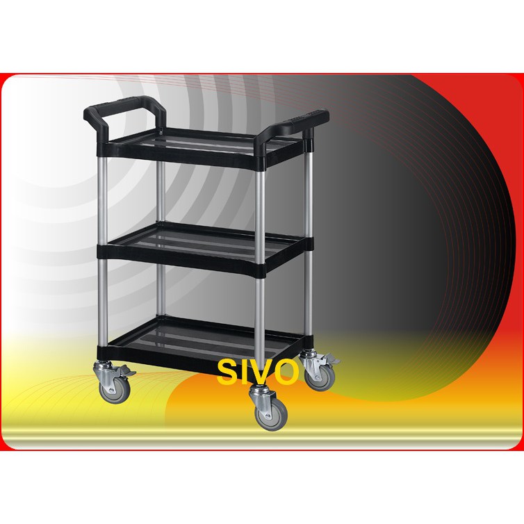 台灣KTL KT-3852F 三層雙把手多功能全方位分類車 工作車 手推車 美容推車餐車 | 蝦皮購物