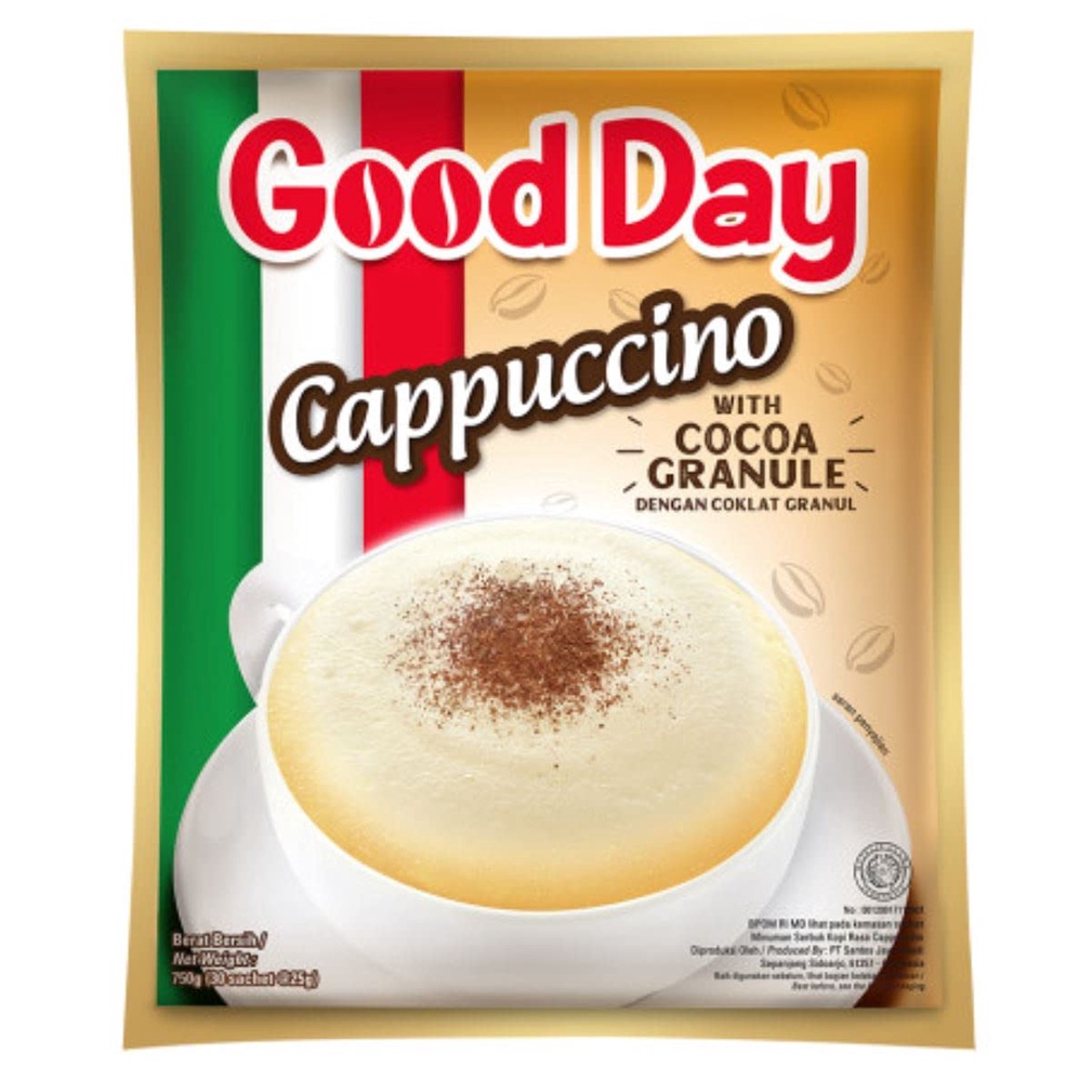 印尼 GOOD DAY Cappucino 好日子 卡布奇諾咖啡 10x25g/袋 | 蝦皮購物