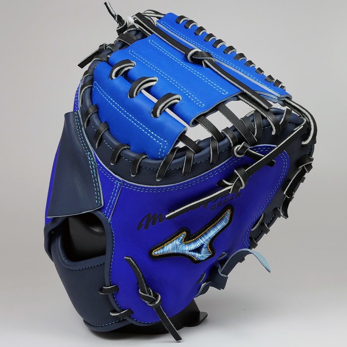 [阿豆物流] 日本製 美津濃 MIZUNO PRO ORDER HAGA JAPAN 嶋基宏 奧運藍標 硬式捕手手套 | 蝦皮購物