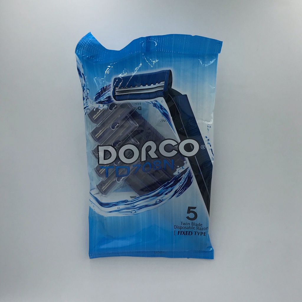 DORCO TD708N刮鬍刀 輕便刮鬍刀 不銹鋼刮鬍刀 雙層刀片 5入／1入 附蓋子 拋棄式輕便刀 便攜式除毛刀 | 蝦皮購物
