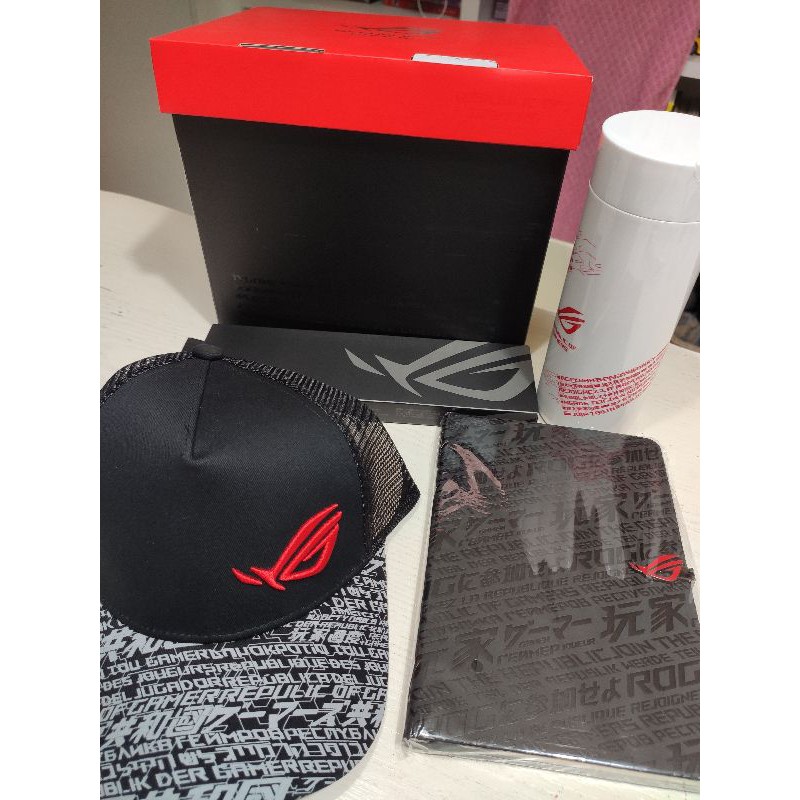 華碩Asus ROG電勁大禮包/帽子/保溫杯/不鏽鋼吸管 | 蝦皮購物