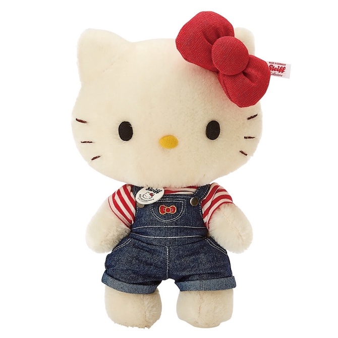 Steiff x Hello Kitty 45週年特別記念限量版 德國金耳釦 | 蝦皮購物