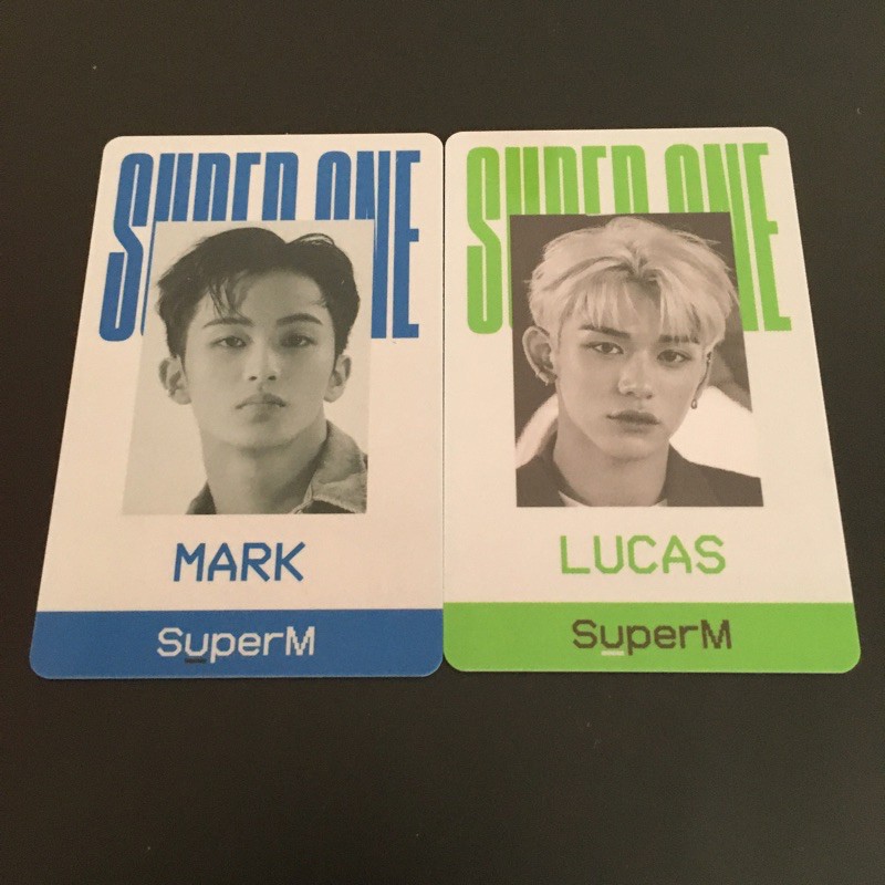 SuperM 黃旭熙Lucas小卡綠色Lucas ID卡 （藍色馬克ID卡保留中） | 蝦皮購物