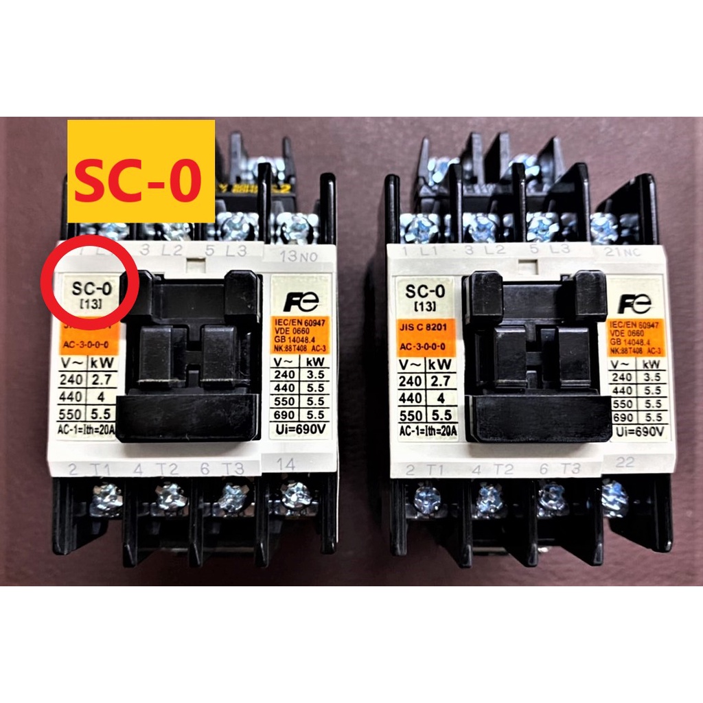 【公司貨 保固一年 附發票】Fuji富士 SC-0 SC-03 電磁接觸器/電磁開關 | 蝦皮購物