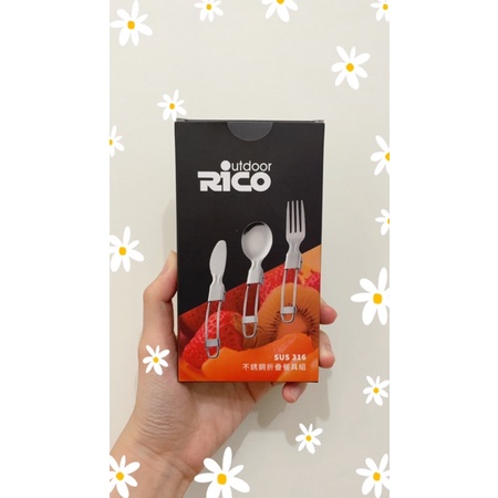 [轉售] Rico outdoor 316 不銹鋼 折疊 餐具組 刀叉 刀子 叉子 湯匙 野營 露營 野餐 必備 收納袋 | 蝦皮購物