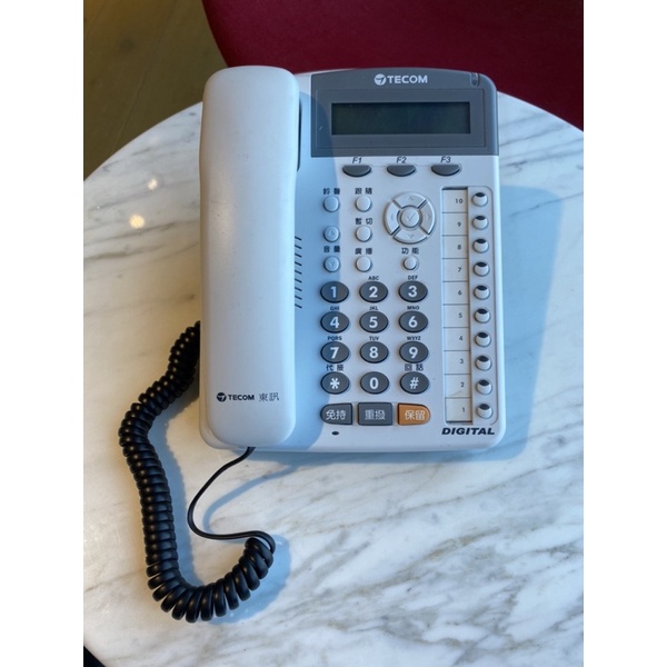 二手 TECOM 東訊 10鍵顯示型話機 DX-9910E良品 功能正常 狀況良好 | 蝦皮購物