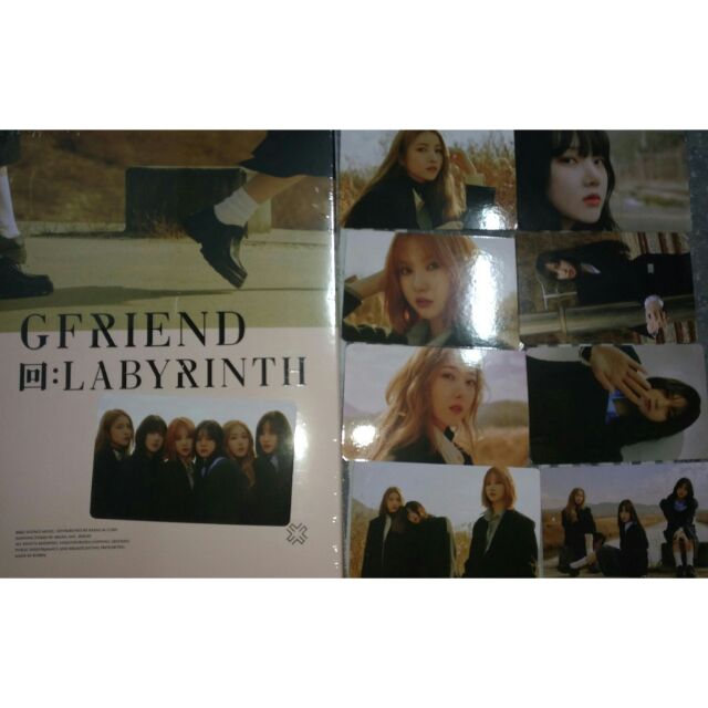 GFRIEND 迷八 空專 預購禮 立卡 回 : LABYRINTH 8TH MINI ALBUM | 蝦皮購物