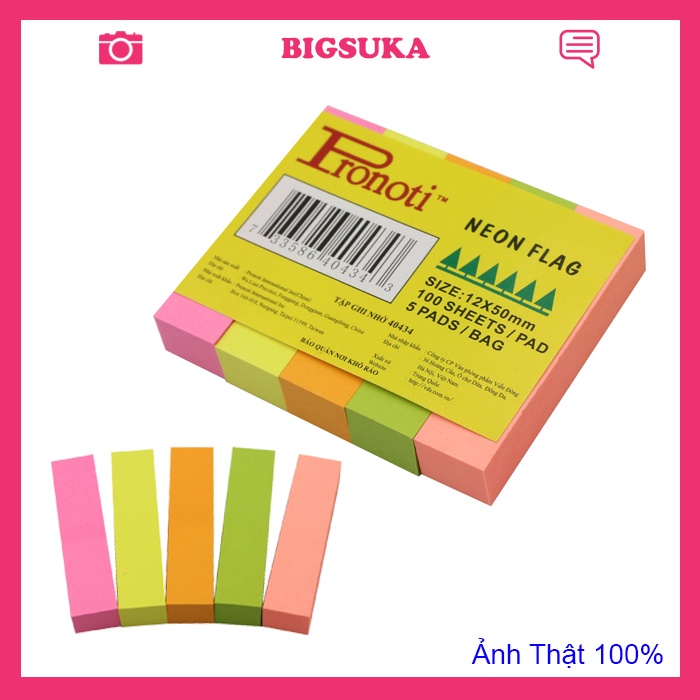 Pronoti 5 色便條紙 - BIGSUKA 頁面便條紙 | 蝦皮購物