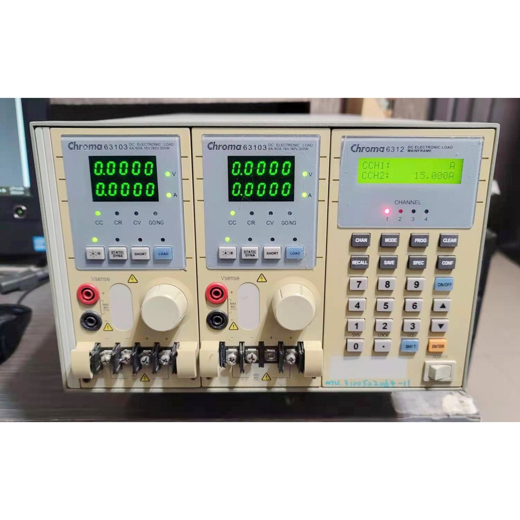【全暘科技】二手儀器CHROMA 63103*2+6312 80V/60A/300W 電子負載 | 蝦皮購物