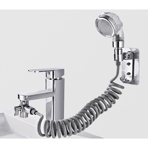 【singcoco】伸縮蓮蓬頭套裝 洗臉池盆 水龍頭外接花灑 衛生間手持延伸 洗頭神器 | 蝦皮購物