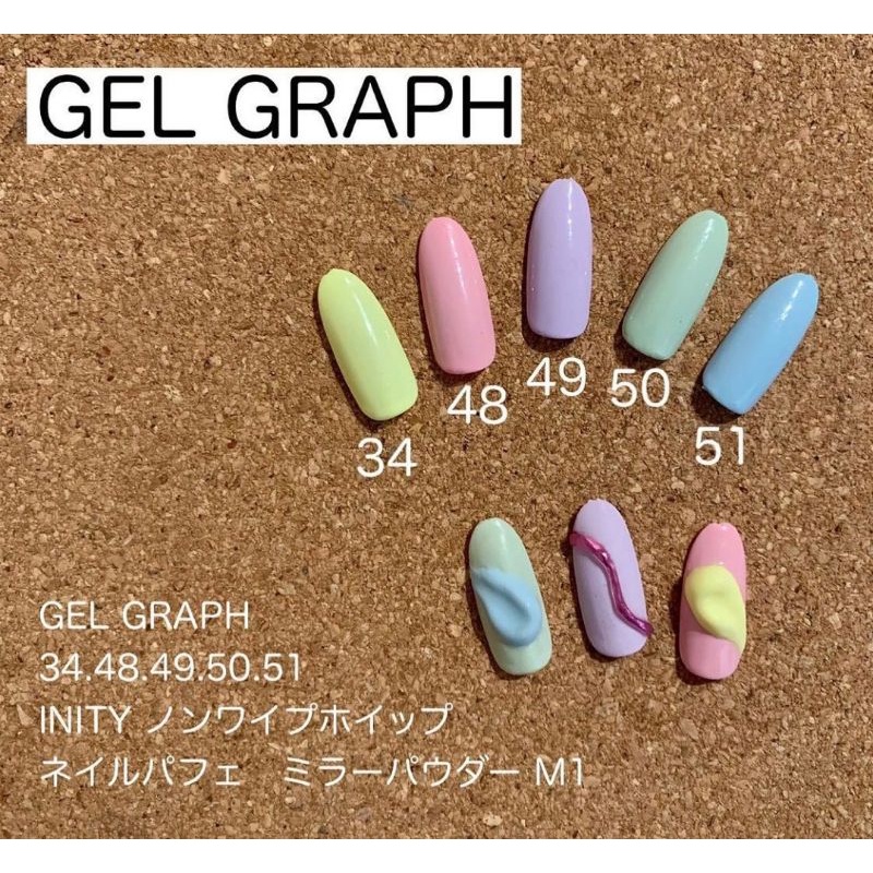 🔥好塗佈，輕鬆不留刷痕🔥日本美甲凝膠GELGRAPH 全新現貨 色號32M~49M | 蝦皮購物