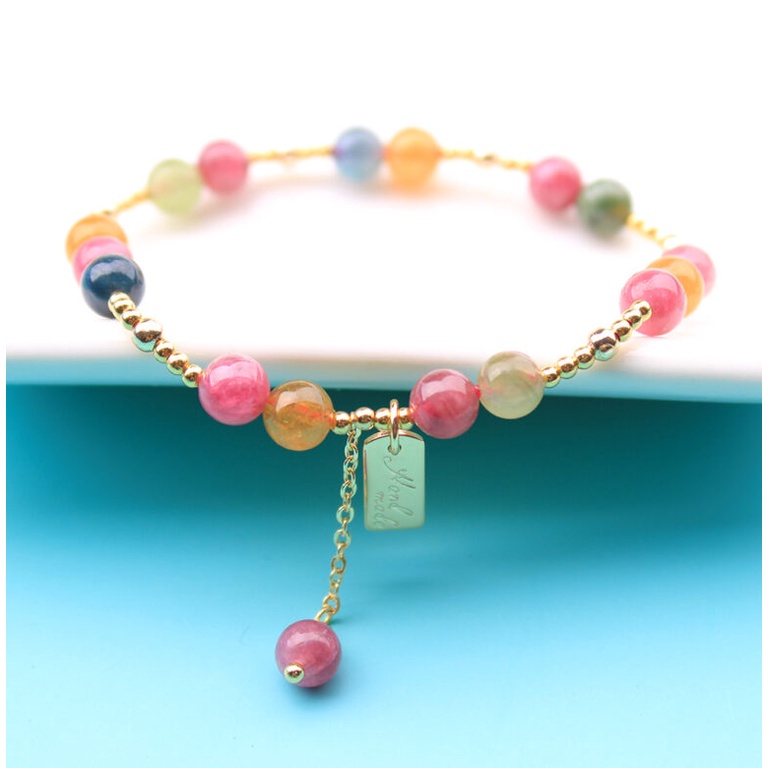 糖果碧璽/水晶設計手鍊/電氣寶石刺激神經系統/免運/現貨+預購 | 蝦皮購物