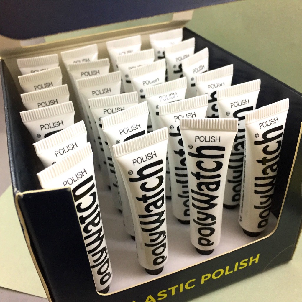一盒24支 德國進口 polyWatch 打磨膏 拋光膏 老錶 懷錶 塑料玻璃 塑料保護貼 除痕膏 | 蝦皮購物