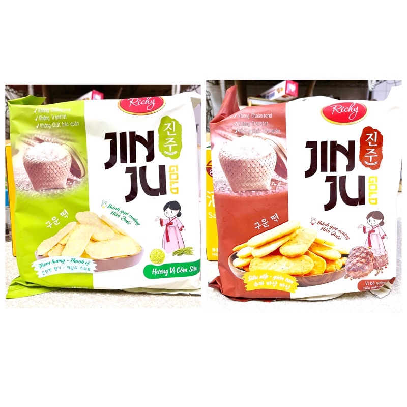 【新現貨】Jin Ju 米餅 牛奶 BBQ/好吃 點心/越南製造 | 蝦皮購物