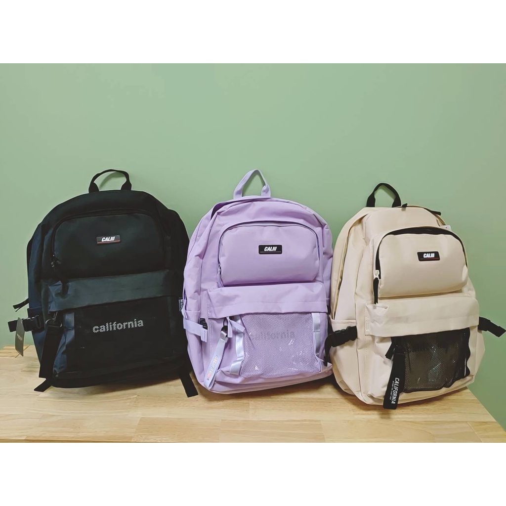 韓國選物 | WHO A U | 後背包 | California 上學包 網格透視 書包 旅行包 | 蝦皮購物