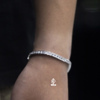 WBJ 4mm包鑲網球手鍊 全手工鑲嵌鑽鍊 | 蝦皮購物