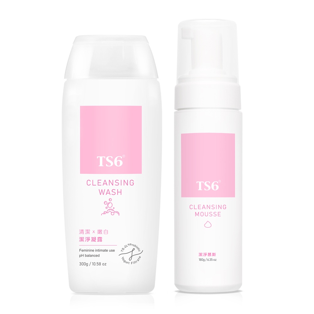 TS6 私密潔淨基本組(凝露300g+慕斯180g)(品牌直營) | 蝦皮購物